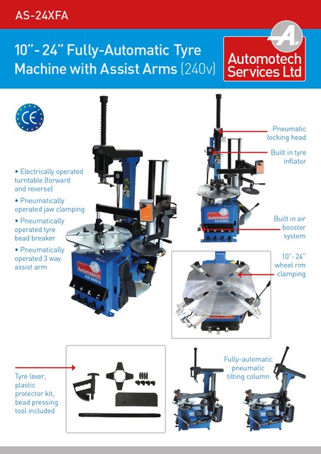AUTOMOTECH AS-24 XFA AUTOMATIC TYRE CHANGING MACHINE for sale online | eBay
