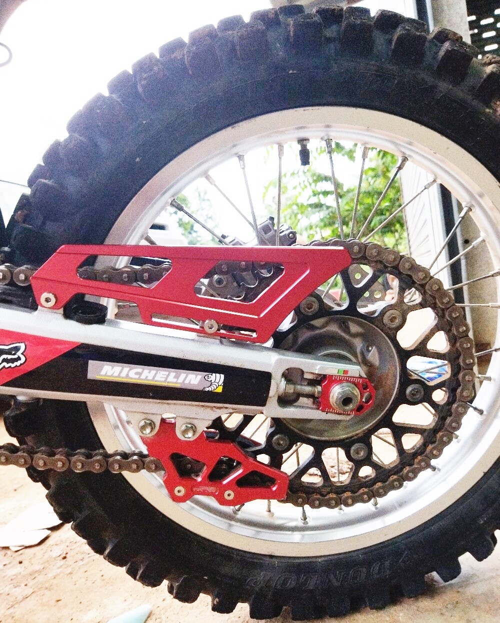 Chain Guard Honda Africa Twin Crf450r Guide Crf Black Pro-Bolt Rail Pit ...