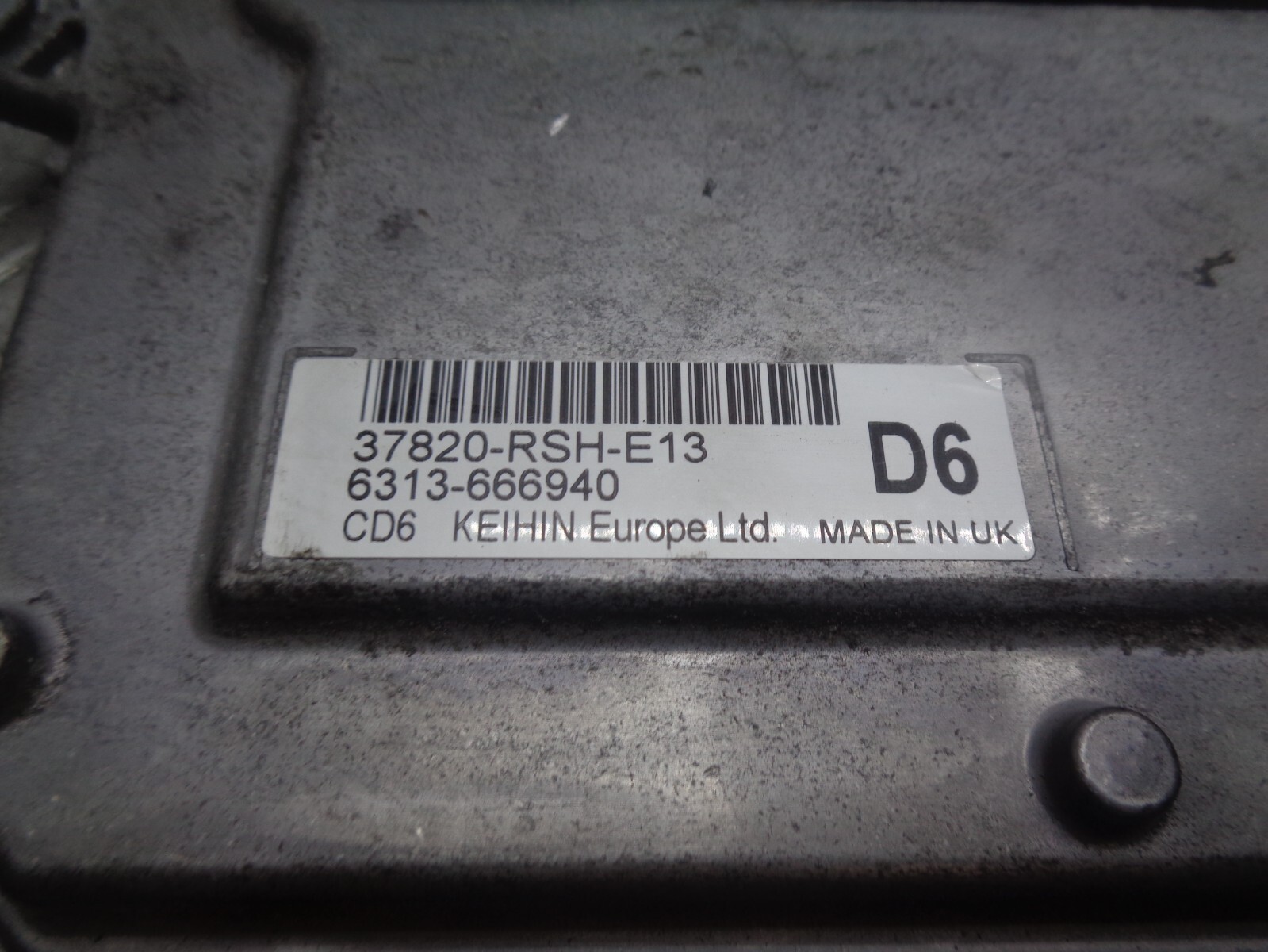 2006 HONDA CIVIC 1.4 i-Dsi S 5DR MK8 ENGINE CONTROL UNIT ECU 37820-RSH ...