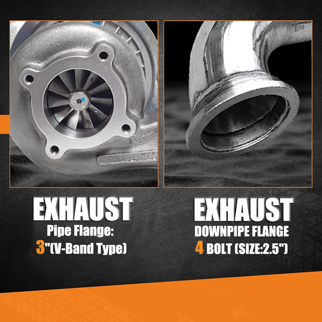 4 Bolts 2.5"-3" V-Band Turbo Downpipe Exhaust Flange Adapter ...