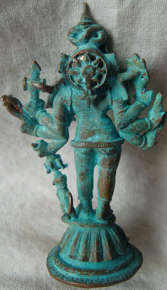 Incarnation of Lord Shiva Old Copper Statue of Hindu God Kal Bhairav ...