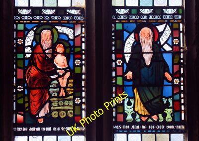 Photo 12x8 Morris & Co glass, All Saints Selsley Stroud/SO8405 No words ...