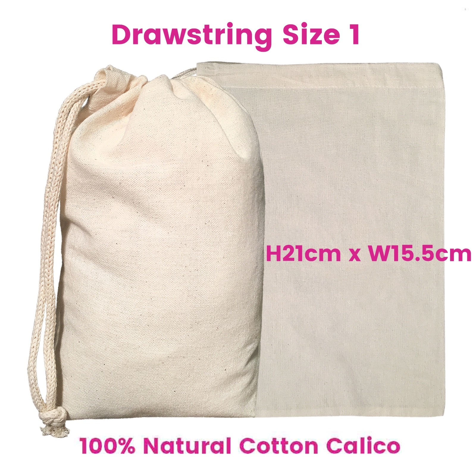 Calico Drawstring Bags Calico Ham Bag Calico Bread Bag Calico Food Bag ...