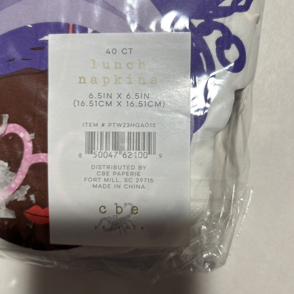 CBE Paperie 40ct Lunch Napkins Purple Bow Girl Spa | eBay