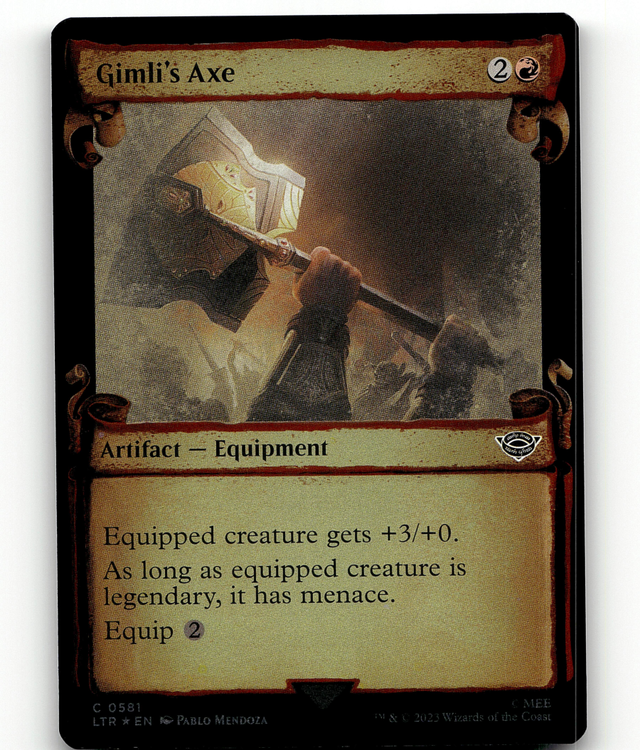 FOIL - MTG Gimli's Axe (Showcase Scrolls) The Lord of the Rings | eBay