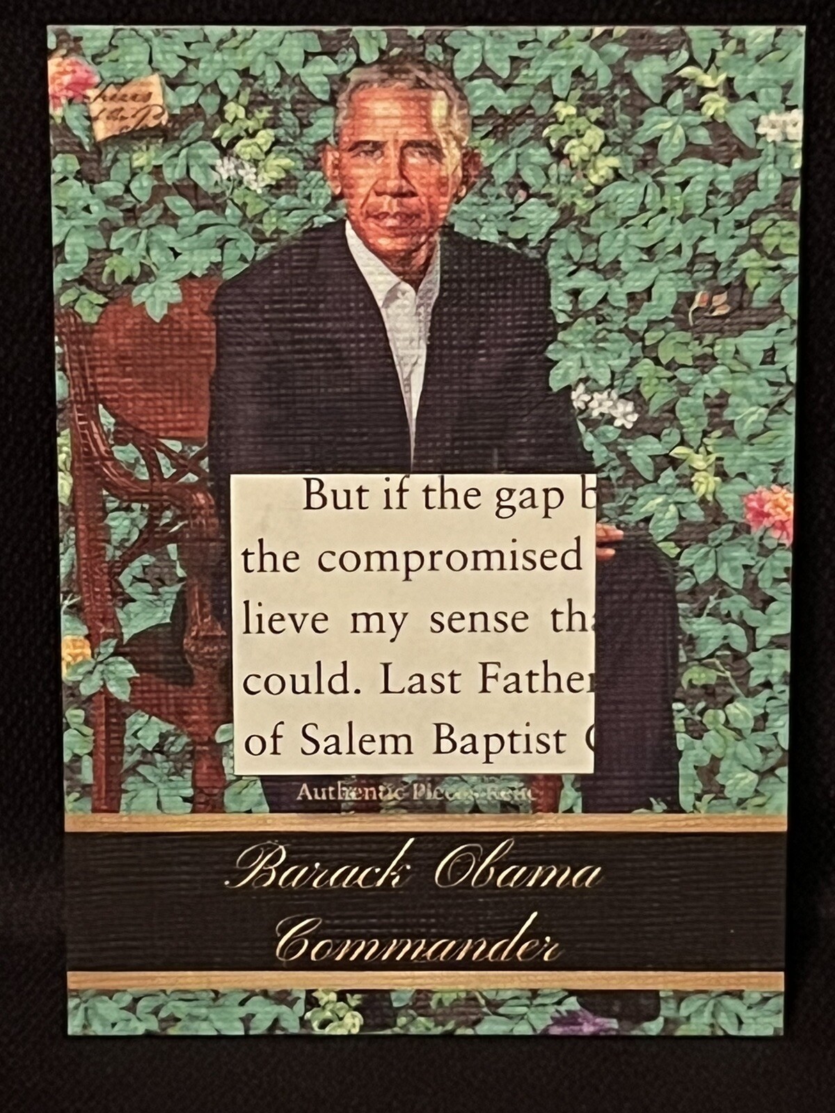 2020 THE BAR PIECES OF THE PAST BARACK OBAMA BOOK RELIC SSP RARE | eBay