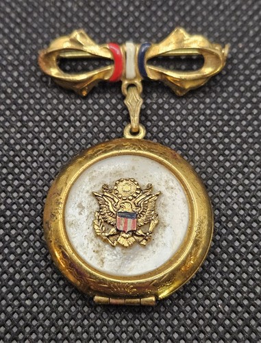 Vintage Civil War Veterans Pin Locket Emblem Gold Tone Unknown | eBay
