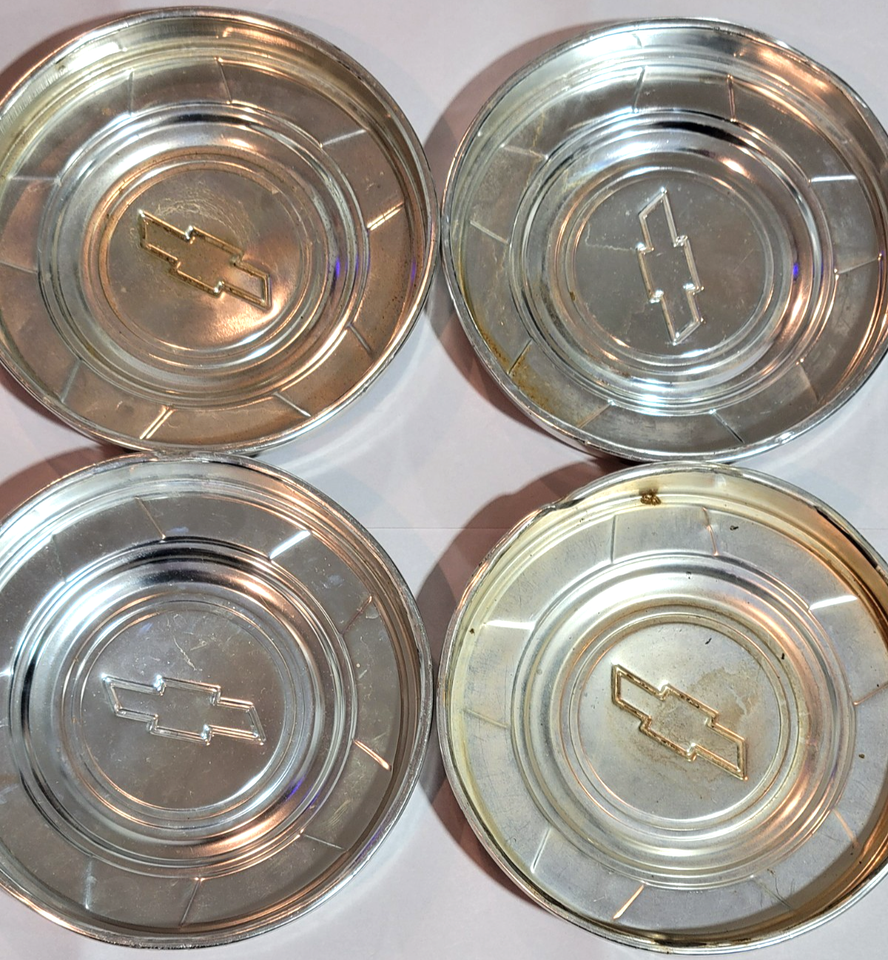 VTG Original Chevrolet Dog Bowl Hub Caps 1973 - 1987 Square Body Models ...