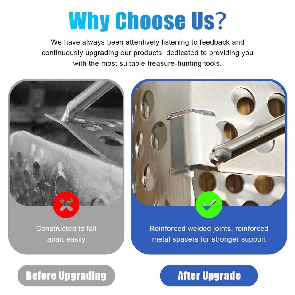 Sand Scoop for Metal Detecting, Stainless Steel Metal Detector Scoop ...