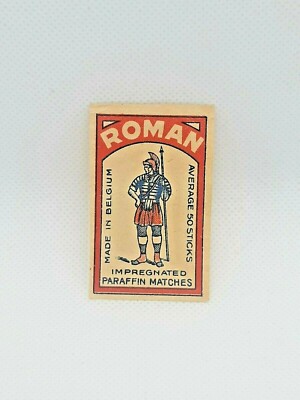 VINTAGE MATCHBOX LABEL - ROMAN | eBay UK