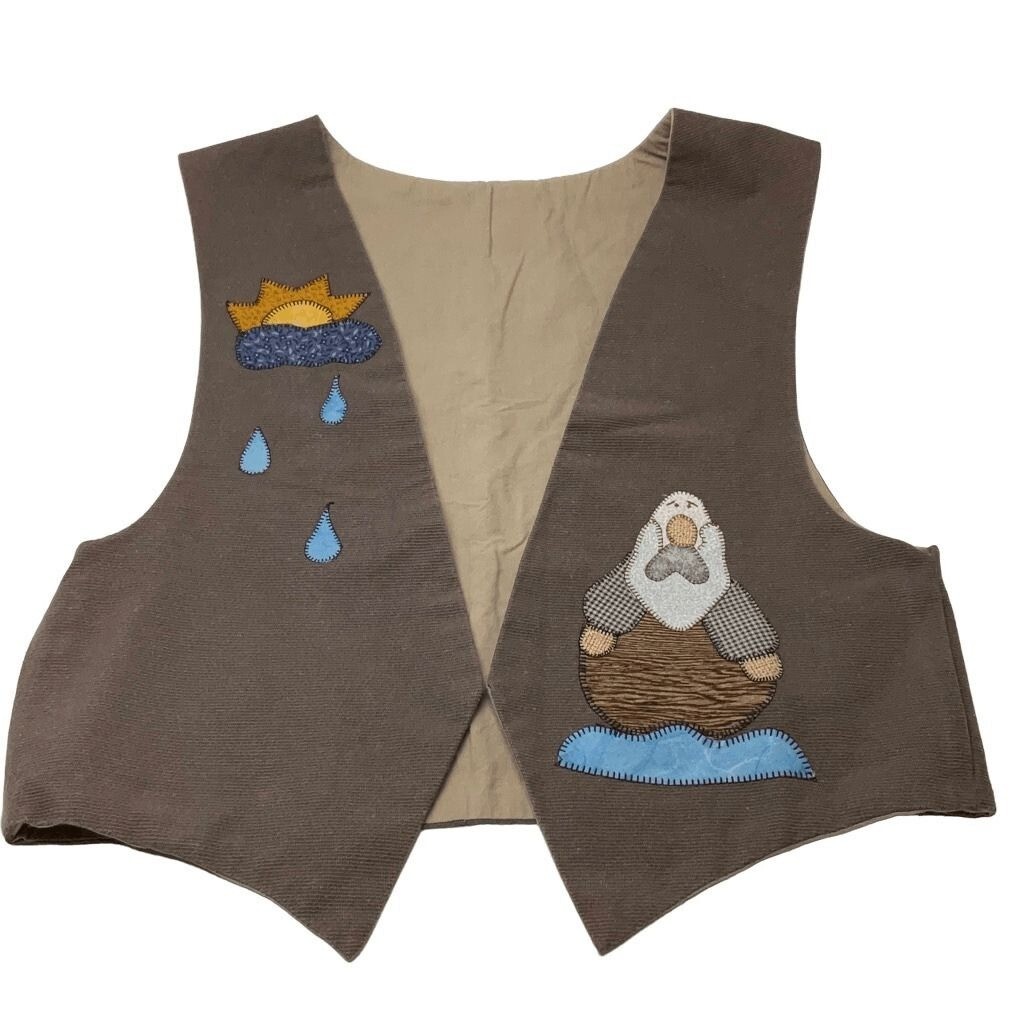 Vintage Handmade Teachers Noah's Ark Vest Fits Women'… - Gem