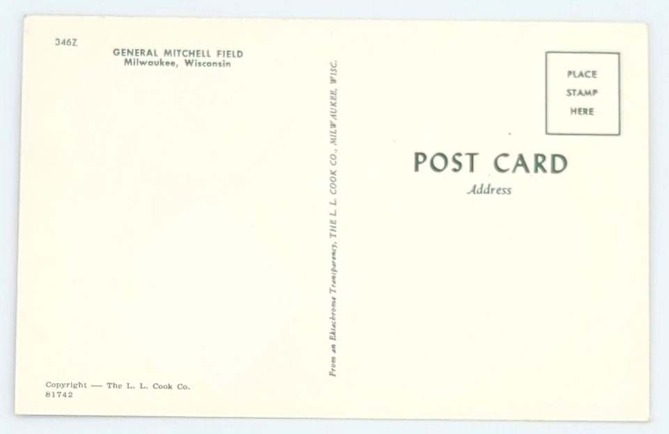 Vintage Postcard~ General Mitchell Field~ Milwaukee, Wisconsin | eBay