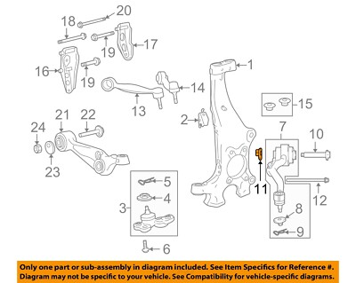 Toyota Genuine 48452-50050 Plate Sub-Assy Front Suspension Toe Adjust ...
