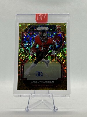 2021 Prizm Jaelon Darden Rookie Auto No Huddle Disco Gold SSP /10 ...