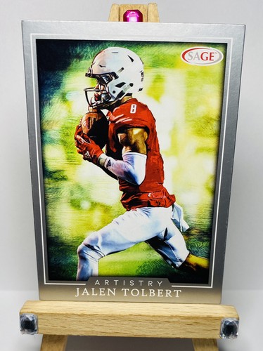 JALEN TOLBERT 2022 Sage Hit Premier Draft SILVER Artistry #ART-JT ...