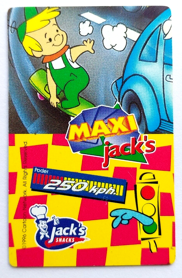 1996 MINI CARD Maxi Jack's Snacks COLOMBIA #52C Squiddly Diddly-Pebbles ...