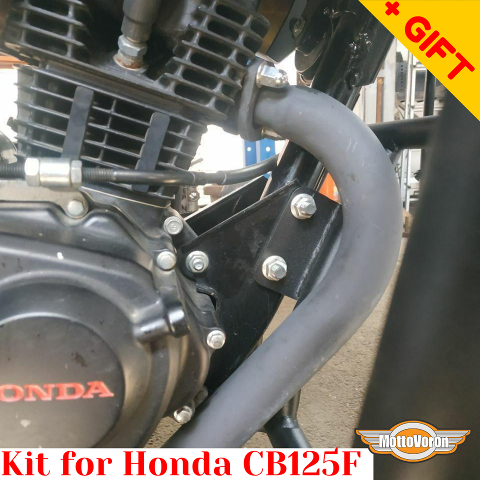 For Honda CB125F Crash bars Rear rack Kit CB 125F Rear luggage rack ...