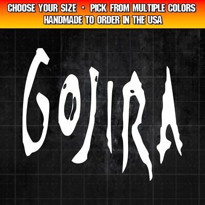 Gojira Decal for Cars, Trucks, Laptops, Death Metal Decal Sticker | eBay
