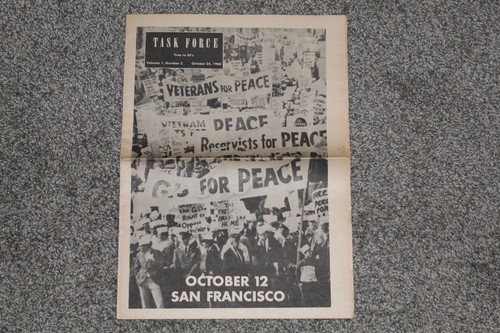 Underground GI Newspaper Vietnam Anti-war - Task Force - 1968 | eBay