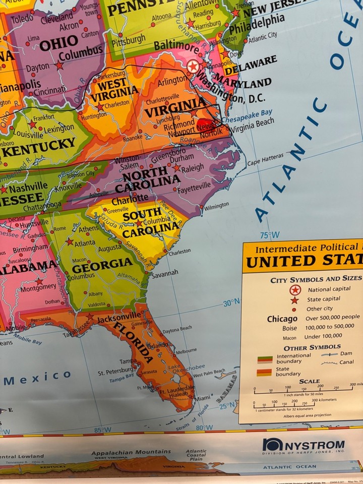 Pull Down School Maps 2 Layer World U.S. Vintage, Salvage, Old, Antique ...