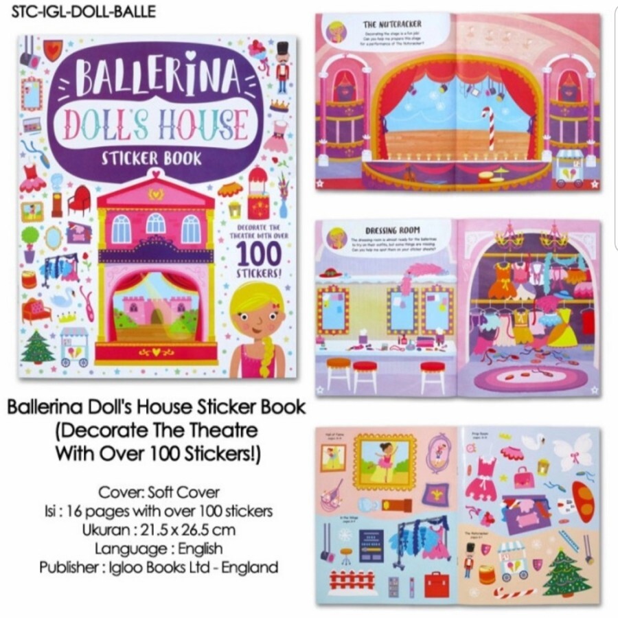 Fairy Doll's House Sticker Book by Igloo Books (Paperback, 2021) for ...