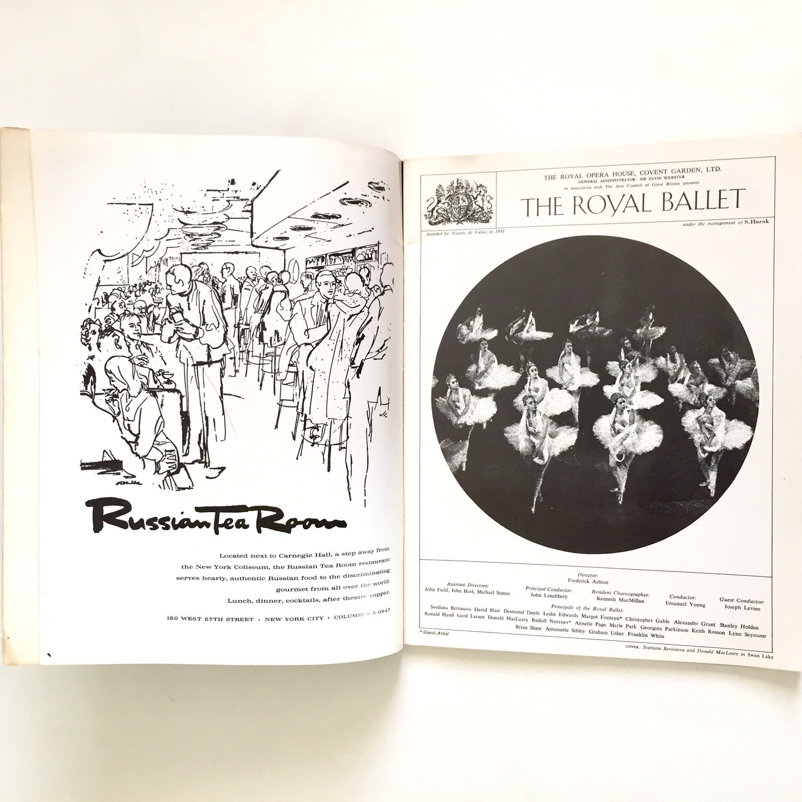 Vtg 1965 The Royal Ballet London Program Playbill Photos Fonteyn ...