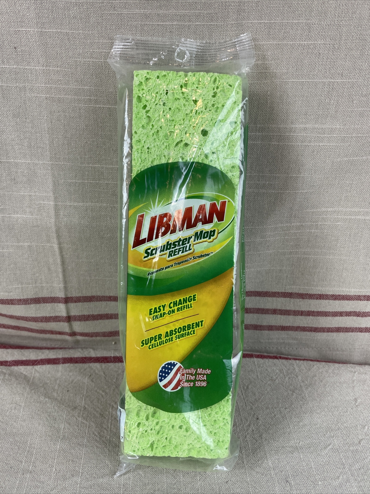 Libman Scrubster Mop Refill Easy Change Snap-on Refill Super Absorbent ...