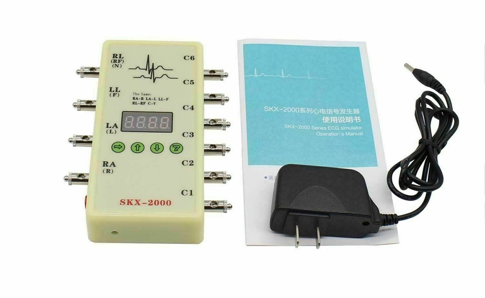 SKX 2000 ECG Signal Simulator LED Display ECG Signal Generator 10 ...