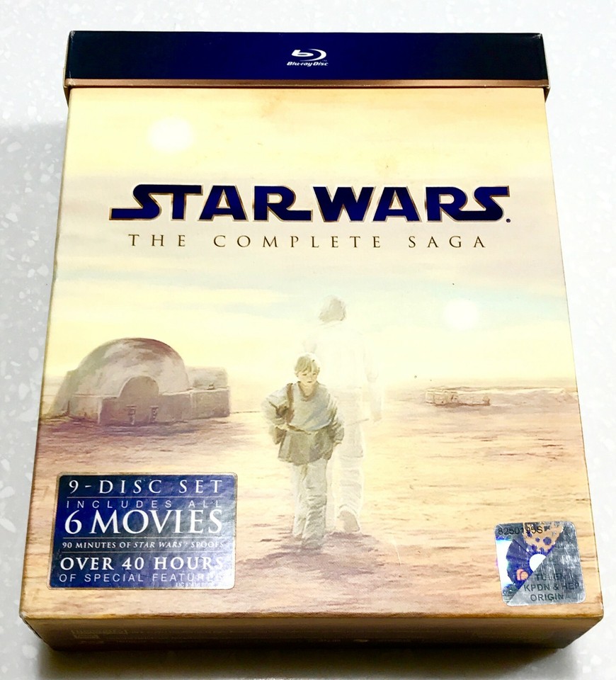 Star Wars: The Complete Saga (Blu-ray, 9-Disc Set) ~ Brand New ...