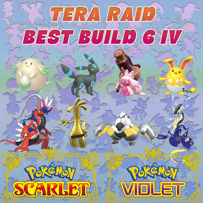 ⚡ TERA RAID POKEMON BEST BUILD 6 IV ⚡ 8 BUNDLE PACK ⚡ POKEMON SCARLET ...
