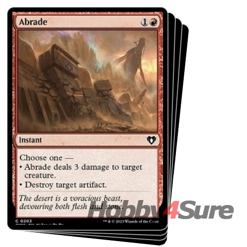 Abrade X4 M/NM Magic: The Gathering MTG Commander Masters | eBay