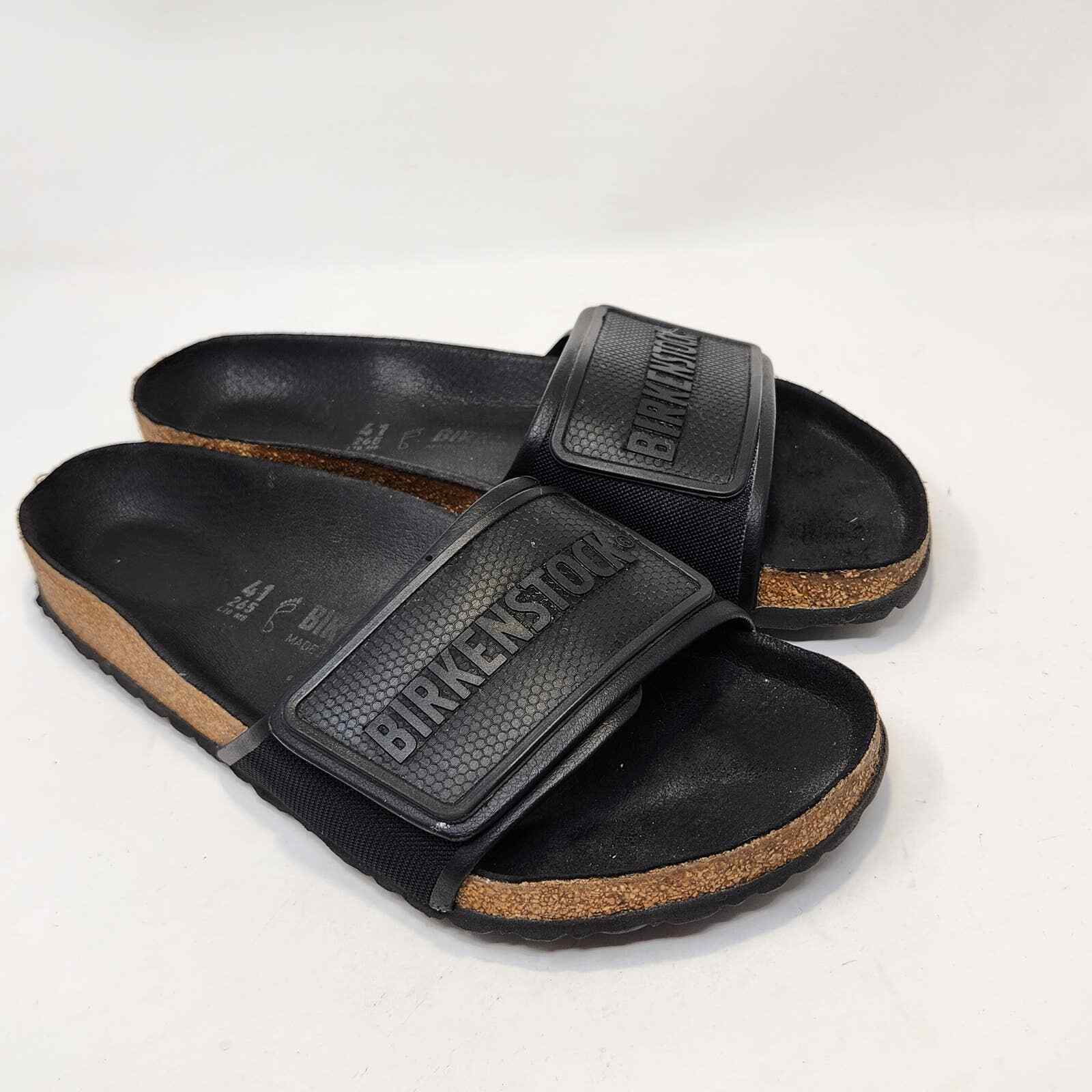 Birkenstock Tema Strap Black Slide Sandals Men 8 Wome… - Gem