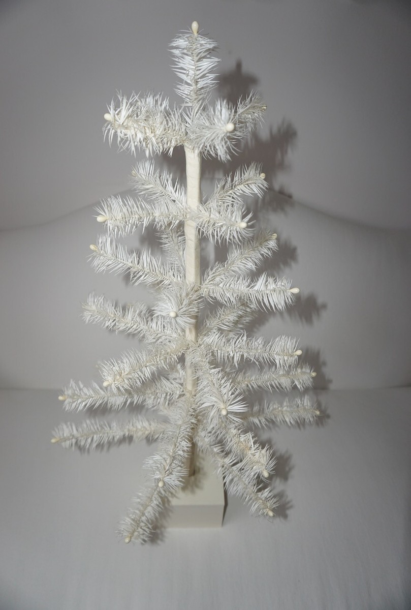 Victorian White Feather Christmas Trees White Ostrich Feather