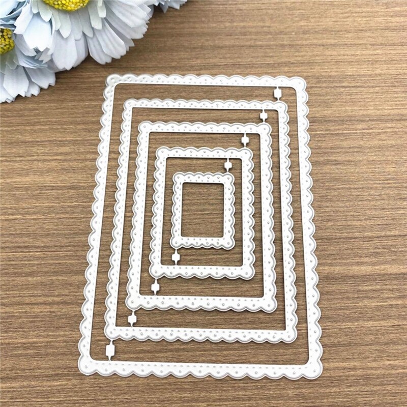 Rectangular Cutting Dies Lace DIY Craft Dies Teacher Students Teachingg ...