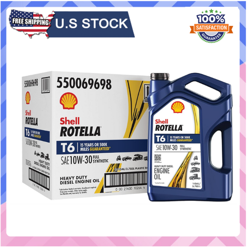 Shell Rotella T6 Full Synthetic 10W-30 Engine Oil (1-Gallon, 3 PACK) | eBay