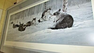 JON VAN ZYLE ALASKA ART IDITAROD HAND SIGNED NUMBERED & CERTIFICATE ...