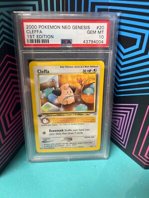 2000 POKEMON NEO GENESIS #20 CLEFFA GEM MT 10 1st EDITION | eBay