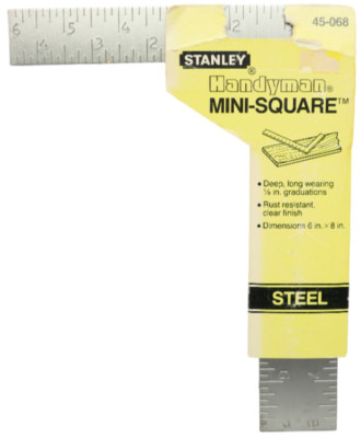 RARE Vintage 1983 STANLEY Handyman Steel Mini-Square 45-068 6" x 8" USA ...