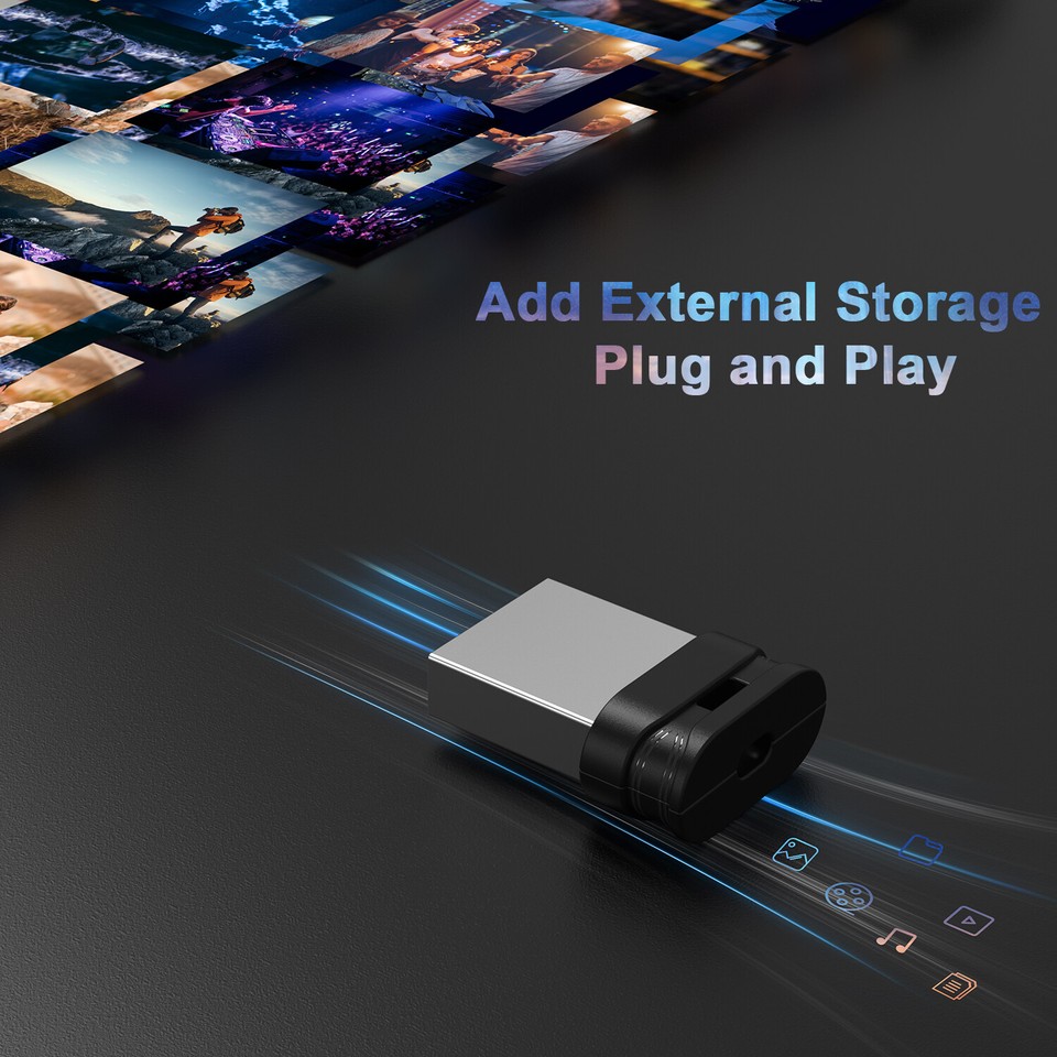 2 Pack USB Flash Drives 32 GB Thumb Drives Low-Mini Profile USB 2.0 ...