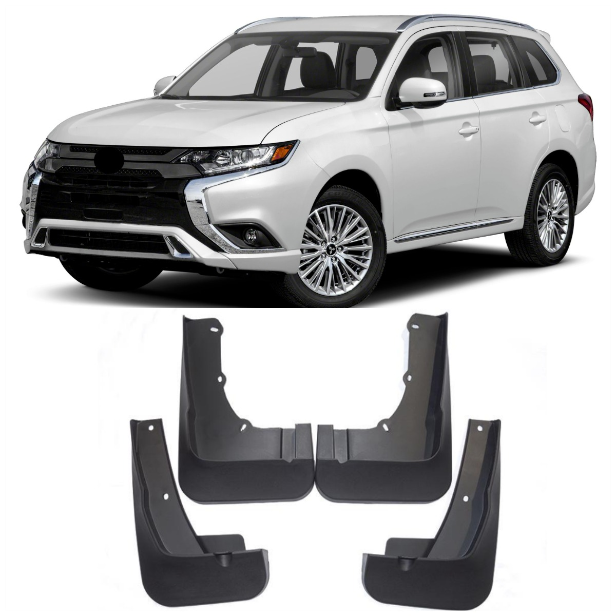 Mud Flaps Splash Guard Mudguards For 2016-2022 Mitsubishi Outlander ...