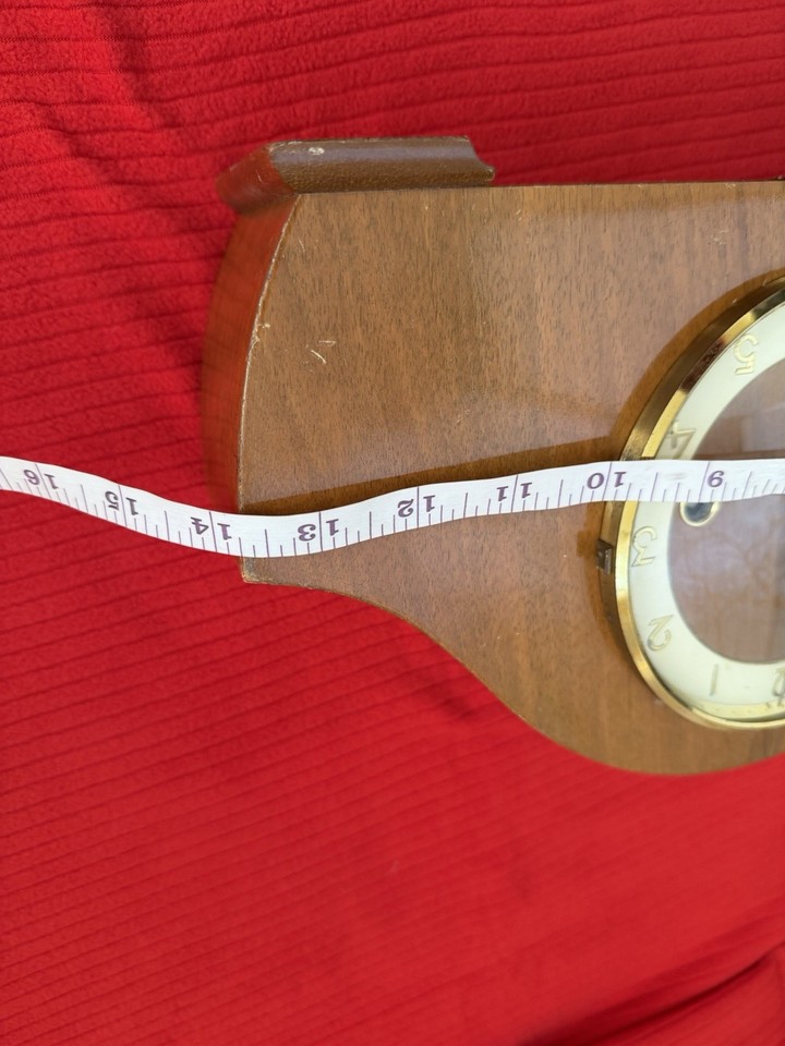 Vintage Wooden Mantel Clock – German Mechanical Movement – With Key | eBay