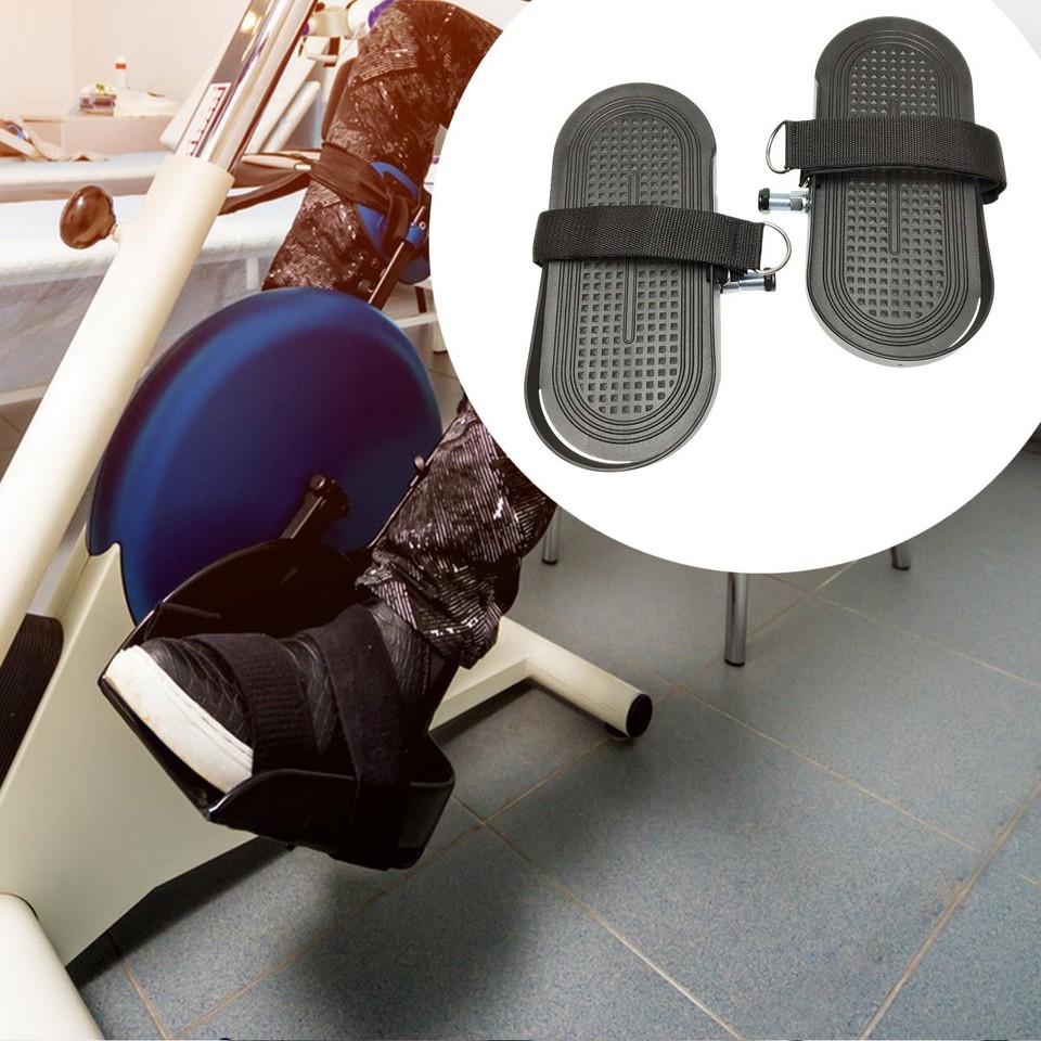 2 Pieces Fitness Bike Pedal Fixed Leg Support Brace Recovery Aids Kit ...