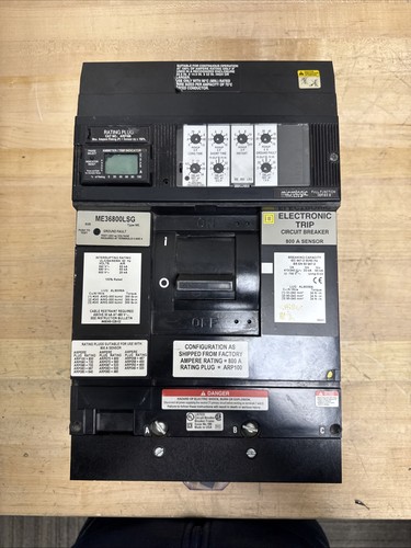 SQUARE D ME36800LSG I-LINE 3 POLE 800 AMP 480v ARP100 GFI LSG CIRCUIT ...