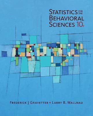 Statistics for the Behavioral Sciences - Standalone Book 9781305504912 ...