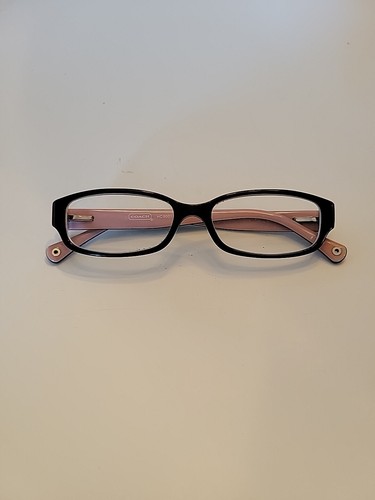 COACH NEW YORK “EMILY” HC6001 5053 Black Pink Eyeglasses Frame 50-15 ...