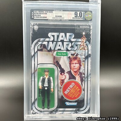 2022 Star Wars Retro "Han Solo (6-Pack Exclusive)" AFA U9.0A | eBay