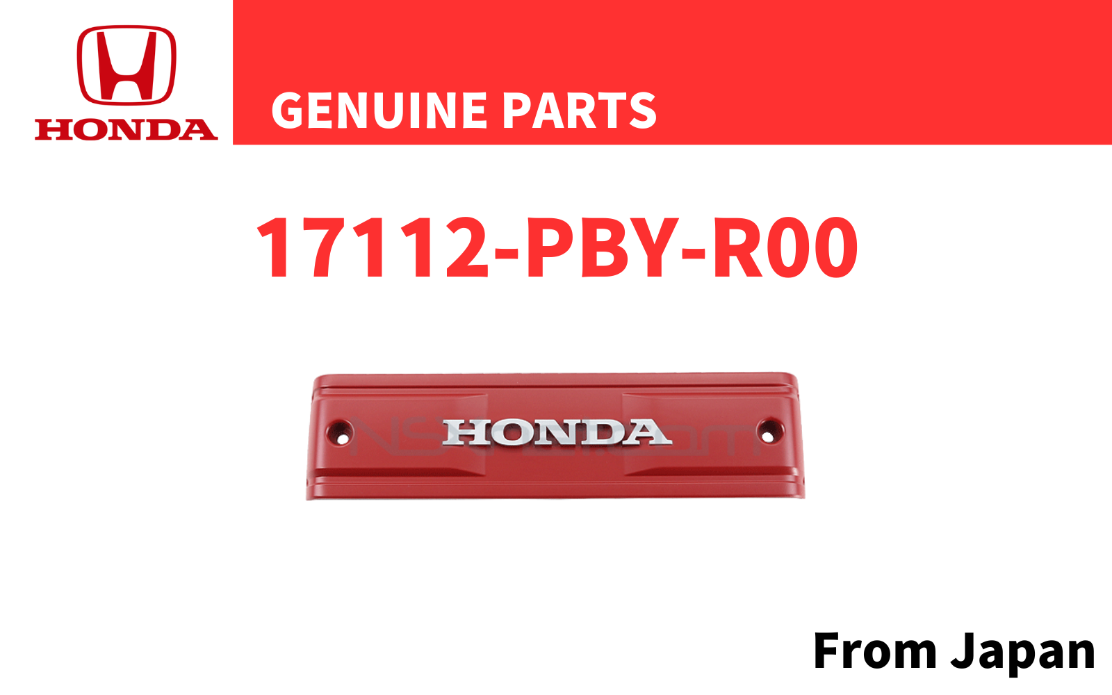 HONDA ACURA GENUINE NSX-R NA2 RED INTAKE MANIFOLD COVER PLATE 17112-PBY ...