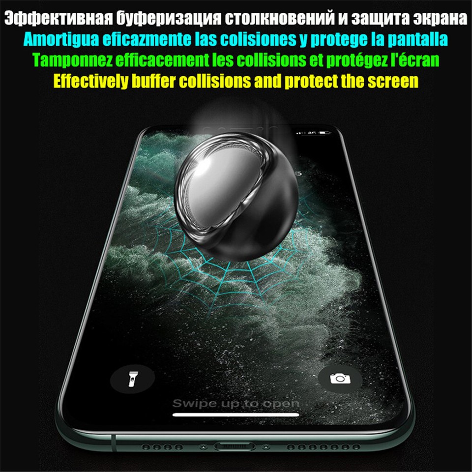 Anti Fingerprint Hydrogel Film Guard For iPhone 15 Pro Max 12 14 13 XR ...