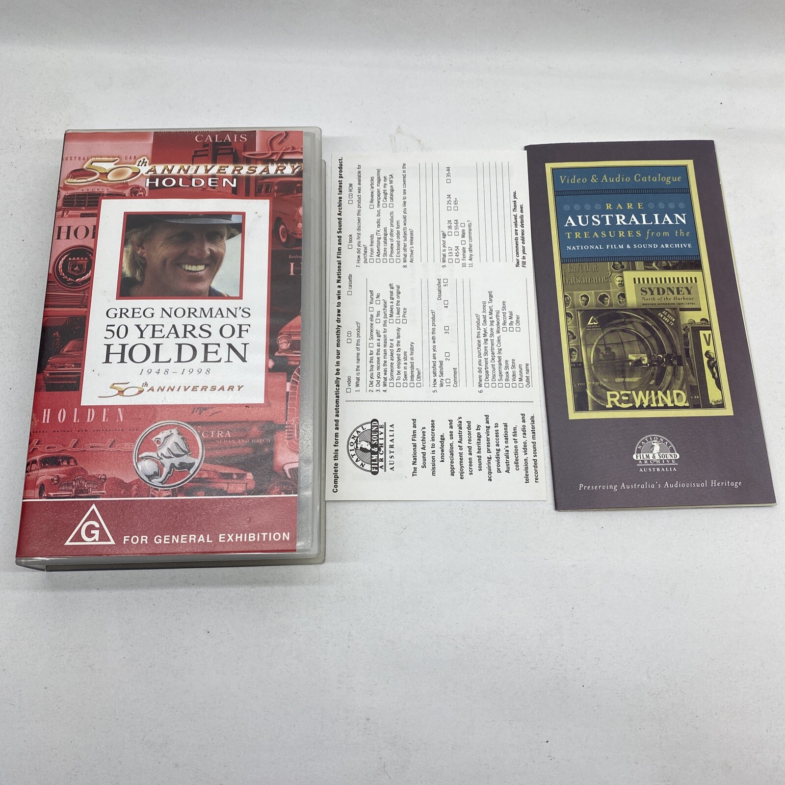Greg Norman’s 50 Years of Holden 1948-1998 VHS Movie Video Cassette ...