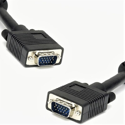 6' ft VGA SVGA Cable M-M PC Video Monitor Projector Display HQ Cord ...